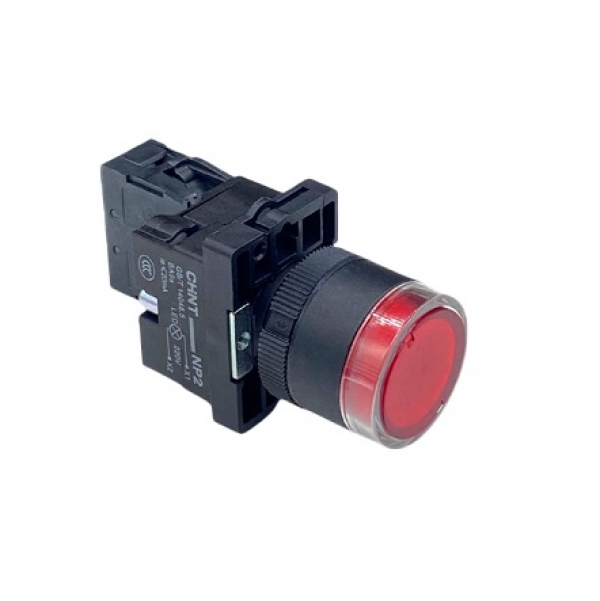 Nút nhấn nhả có đèn 1NO Chint - NP2-BW3461 230V LED